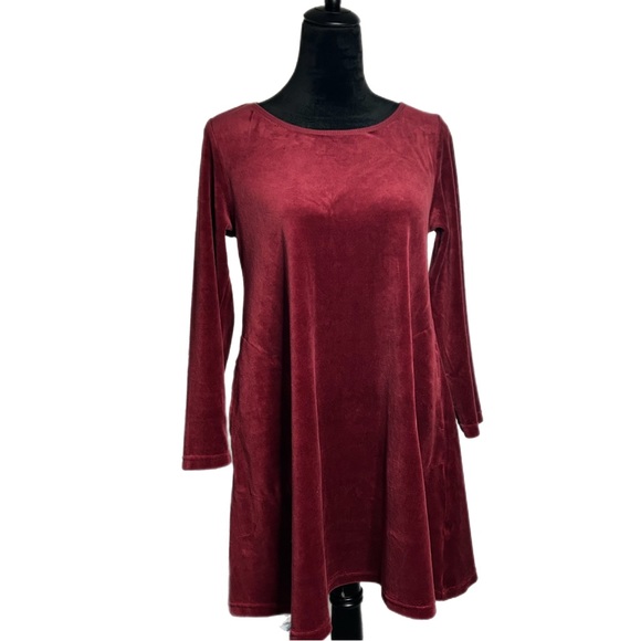 Kleen | Dresses | Kleen Velvet Red Dress | Poshmark